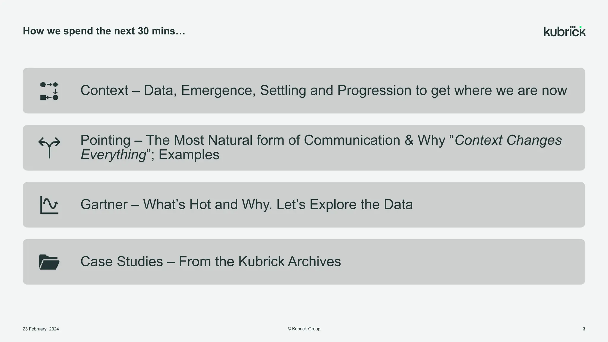 KUBRICK Graphs: A journey from in vogue to success-ion | PPTX