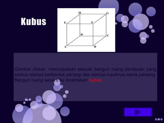KUBUS BANGUN RUANG SISI DATAR KELAS 8.ppt