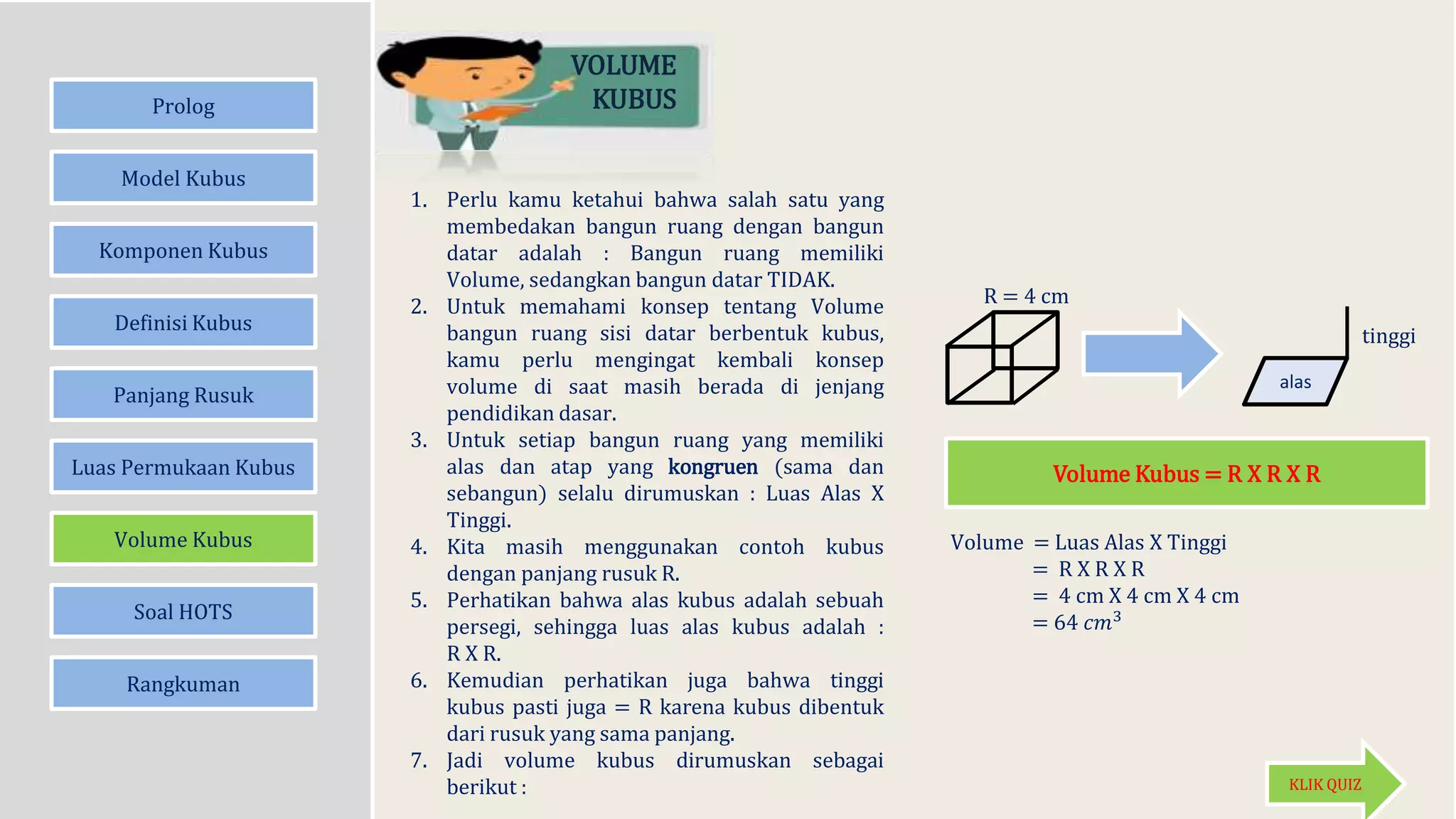 Kubus (bangun ruang sisi datar) | PPTX