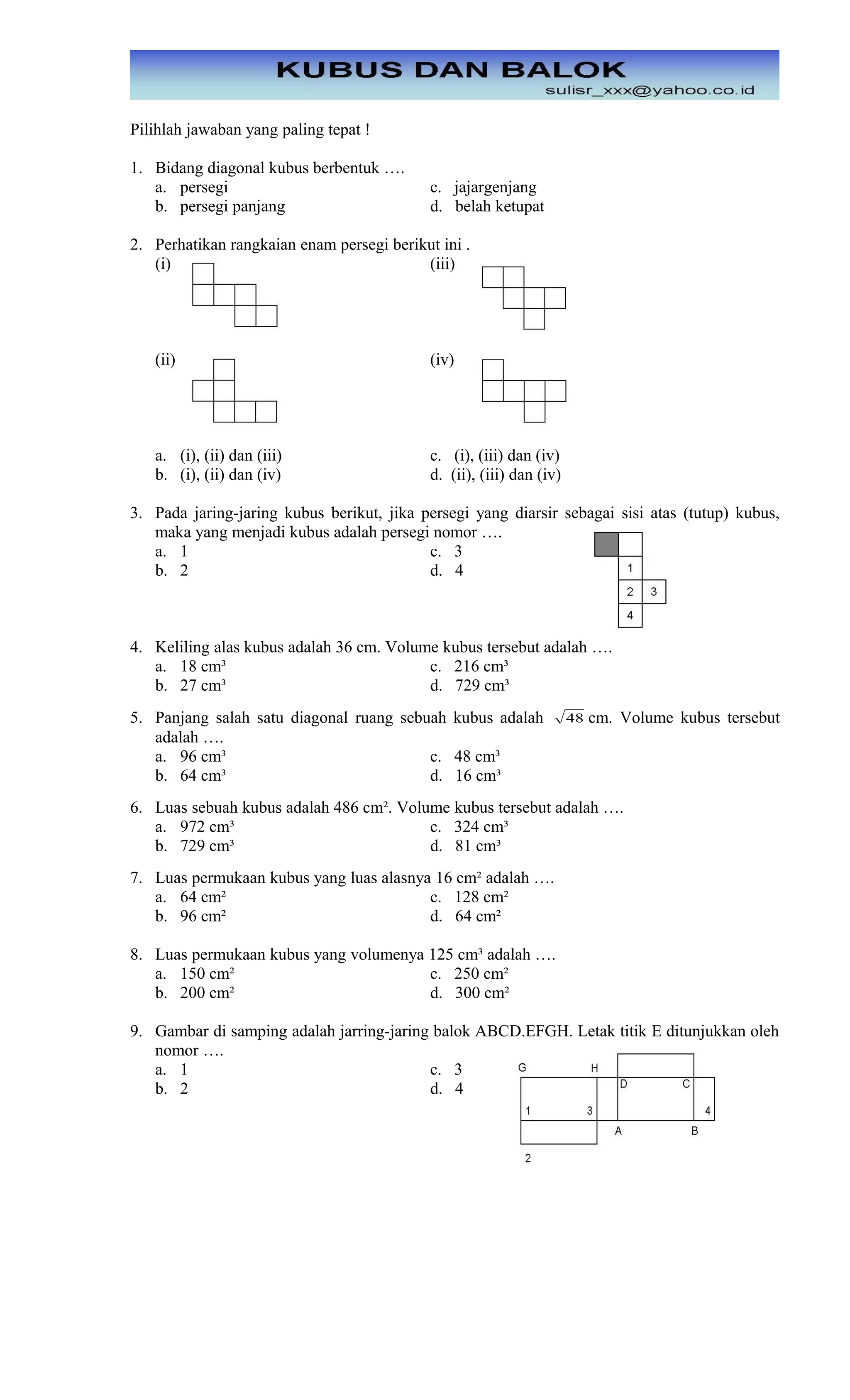 Kubusdan balok | PDF