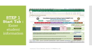 XBASS v2.1 data entry steps | PPTX