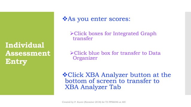 XBASS v2.1 data entry steps | PPT