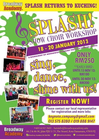 SPLASH Show Choir Workshop @ Kuching | PDF