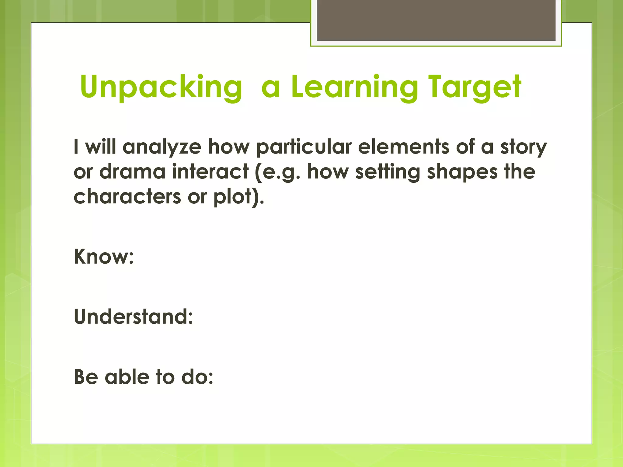 Know Understand Do | PPT