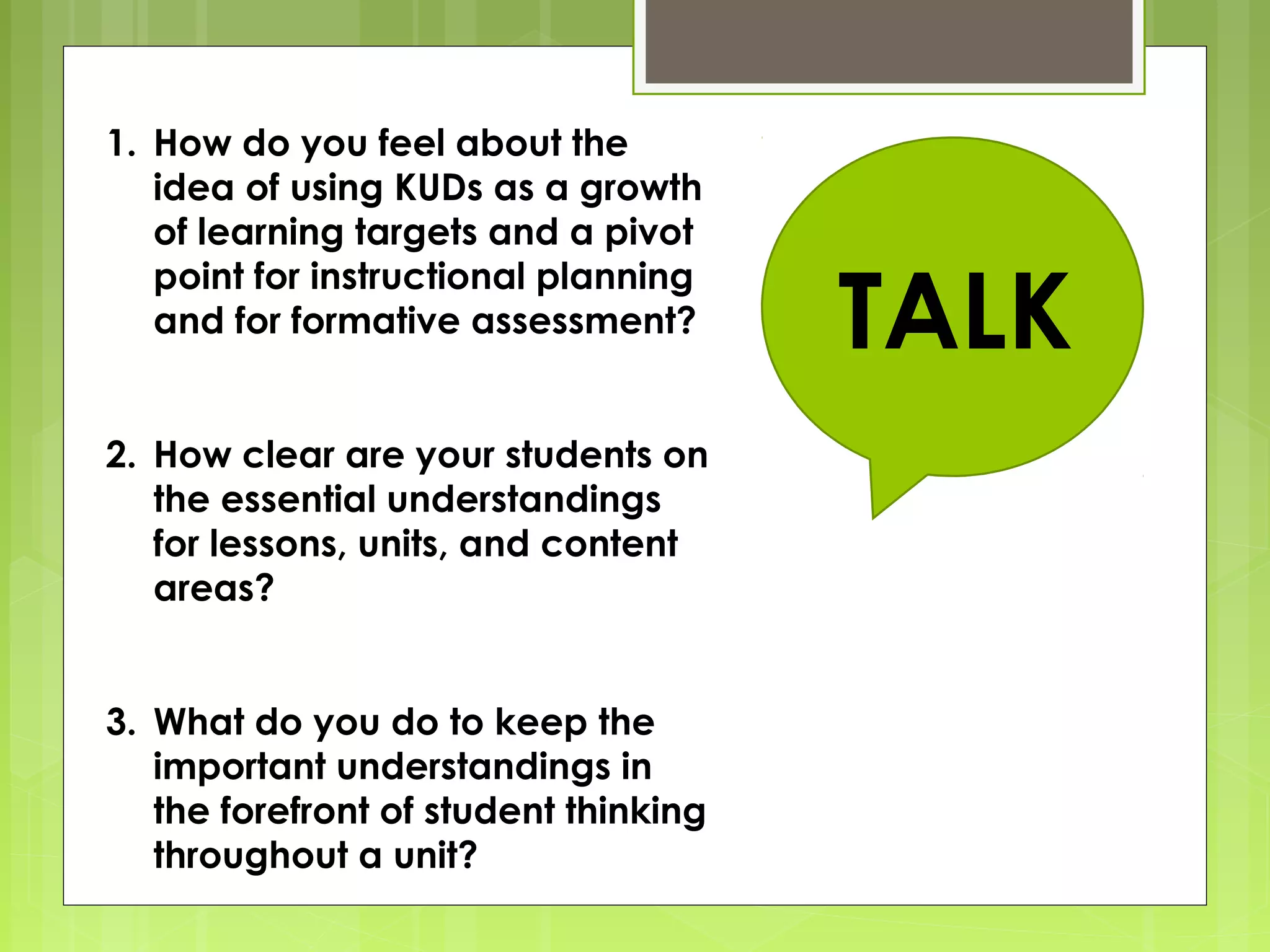 Know Understand Do | PPT