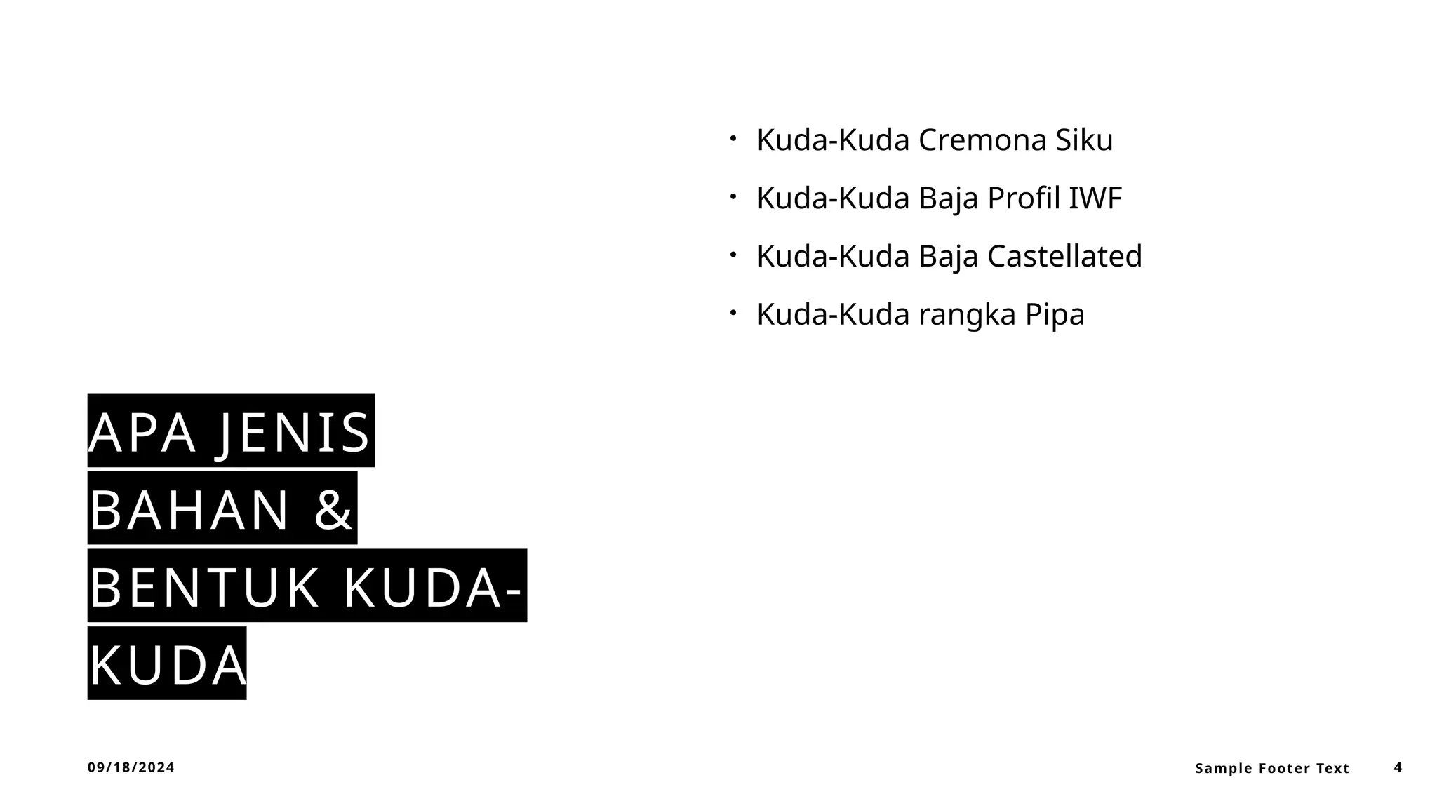 Kuda-kuda Baja Profil, Bentuk dan Jenis Bahan pertemuan ke 12.pptx