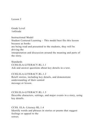 KUD Lesson Planning TemplateGrade LevelPre-Kindergarten and ki.docx ...