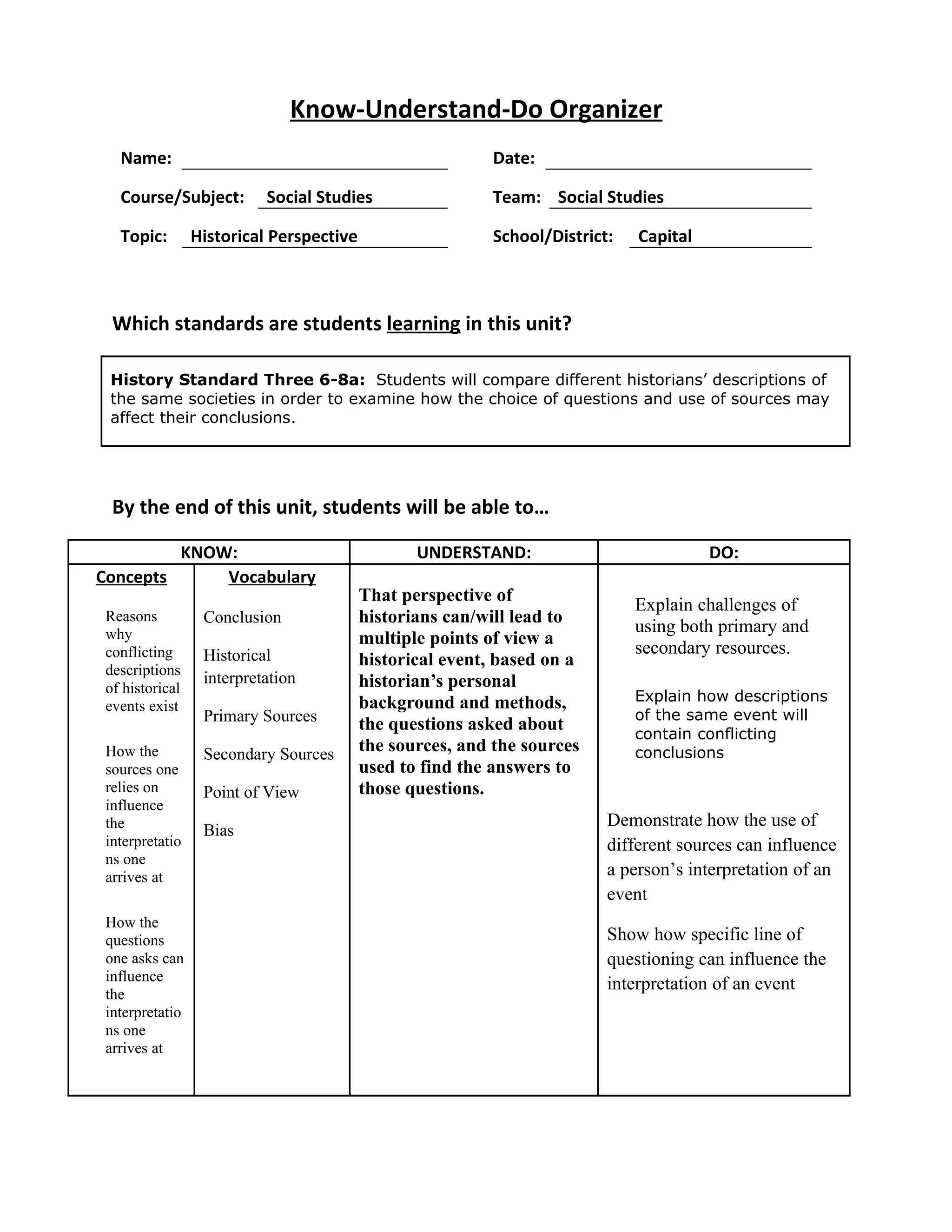 Kud organizer+historian+perspective | DOC