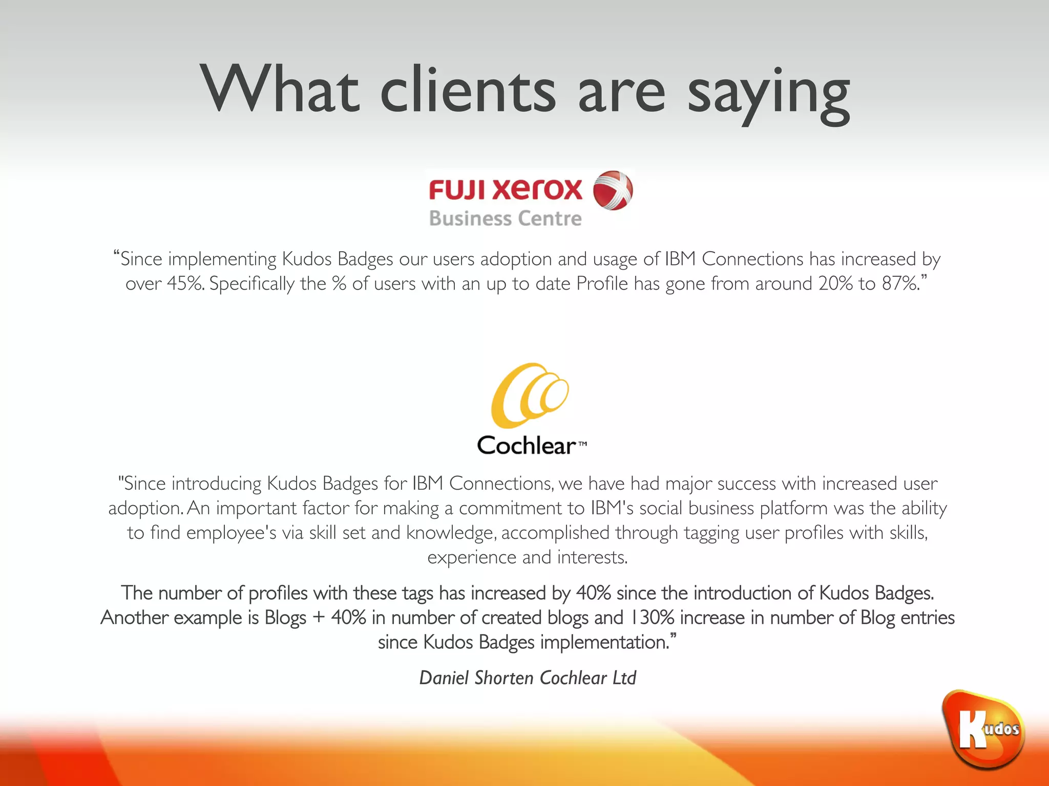 Kudos Badges for IBM Connections - Driving User Adoption | PDF