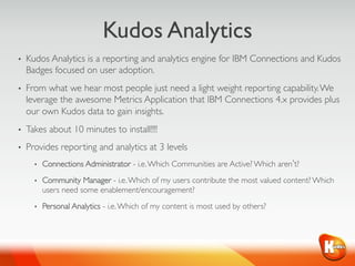 Kudos Badges for IBM Connections - Driving User Adoption | PPT