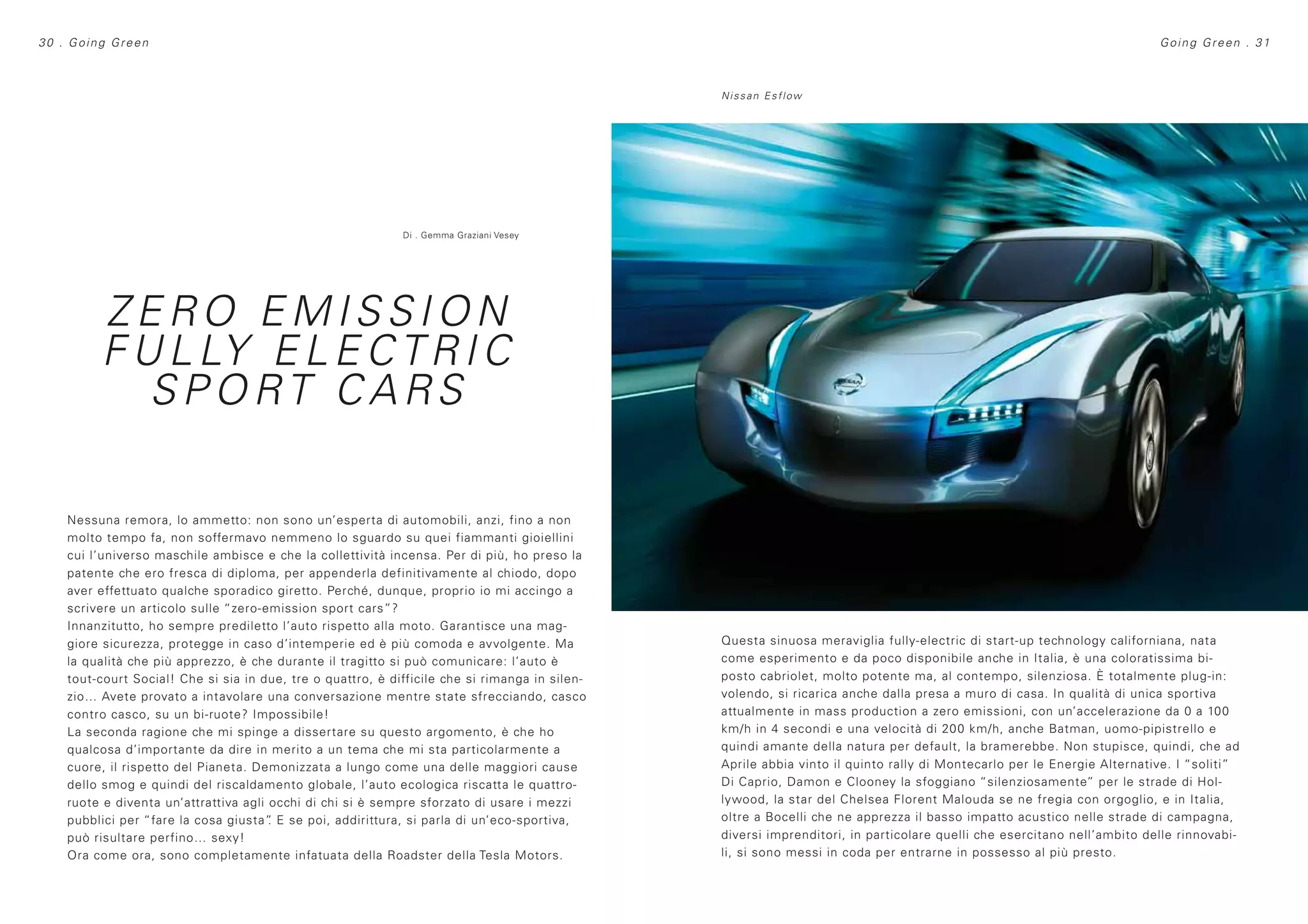 Gemma Graziani Vesey - Fully Electric Cars - Kudos 2-2011 | PDF