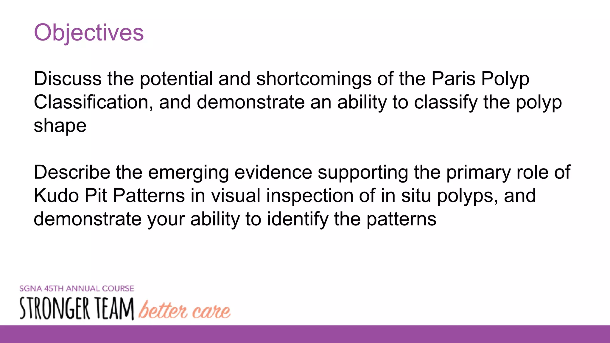 Kudos To You: Learning your Kudo Pit Patterns and Paris Polyp ...