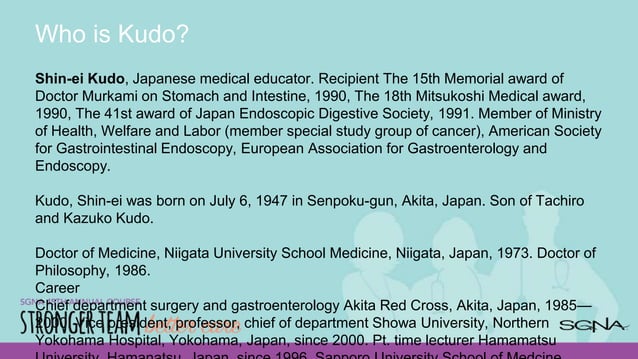 Kudos To You: Learning your Kudo Pit Patterns and Paris Polyp ...