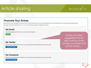 Kudos: How it Works | PDF