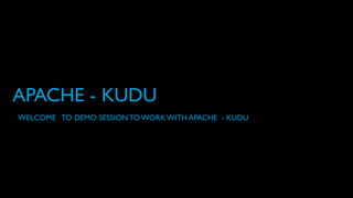 Kudu demo | PDF