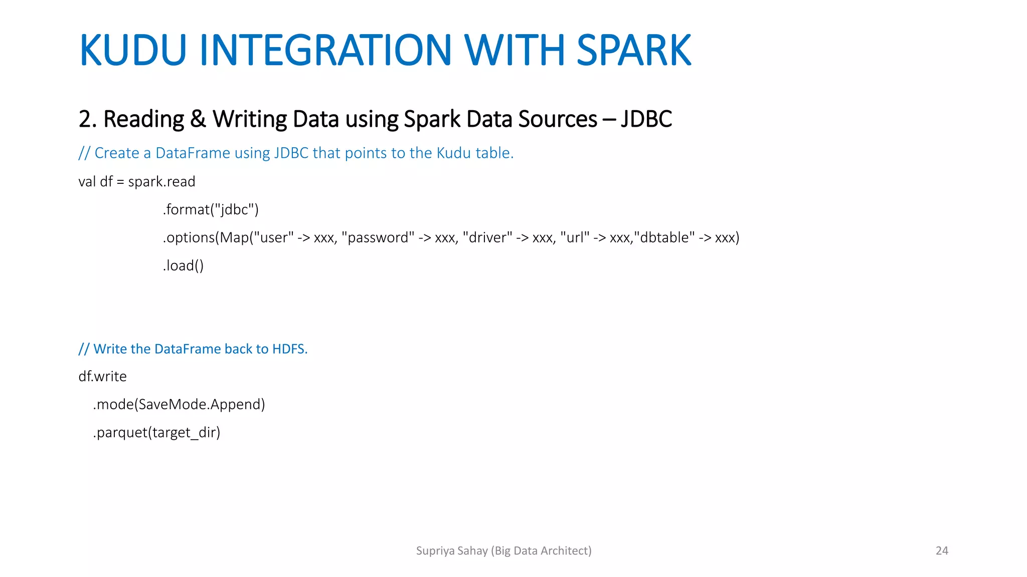 Kudu Deep-Dive | PPT