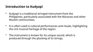 Kudyapi at ang mga paieospisjajanssns.pptx | World/International Music ...