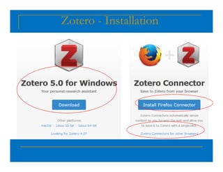 Referencing in research using Zotero | PDF