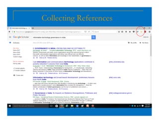 Referencing in research using Zotero | PDF