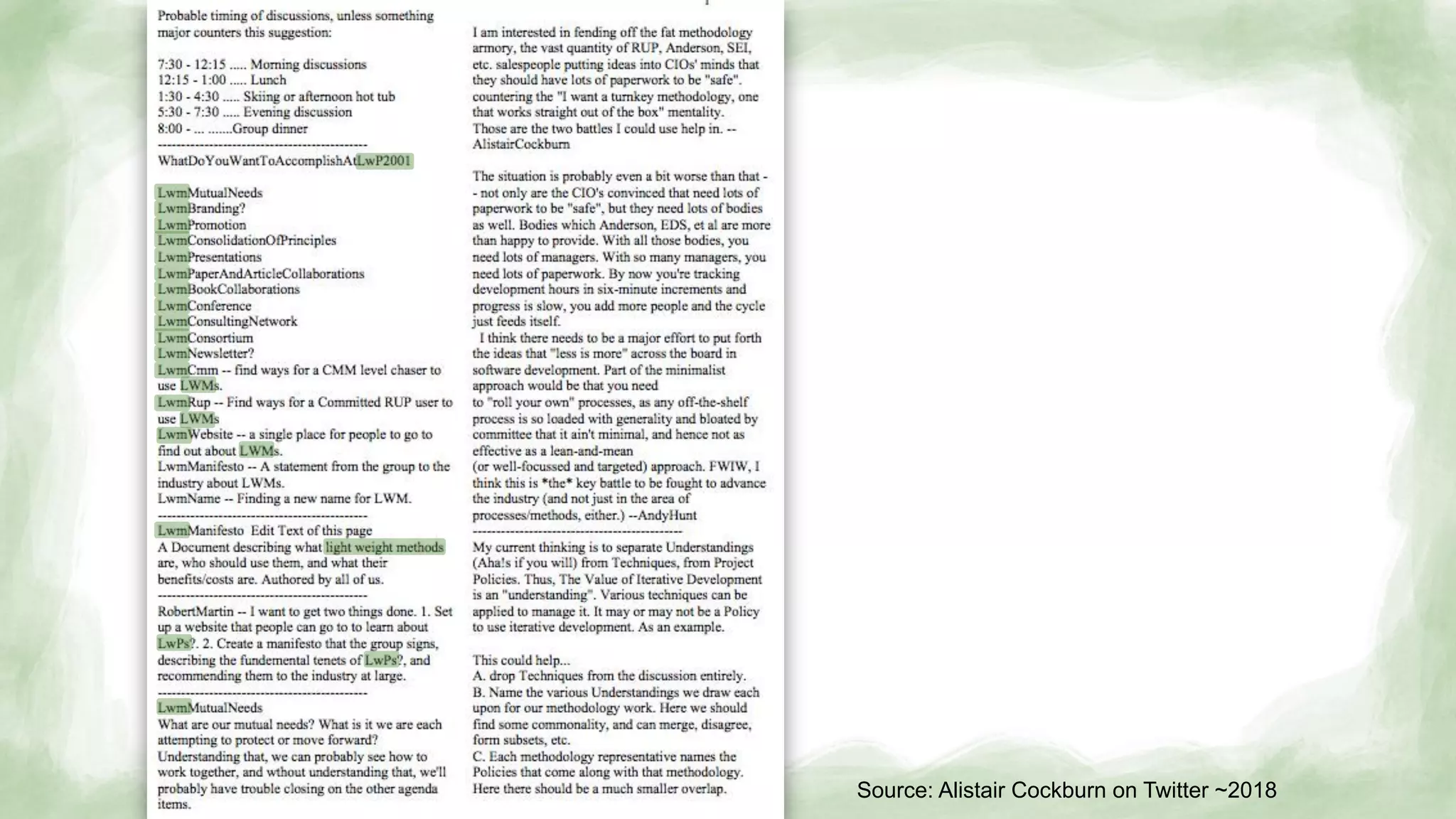 Heavyweight agile Processes? Let's make them leaner! | PPT