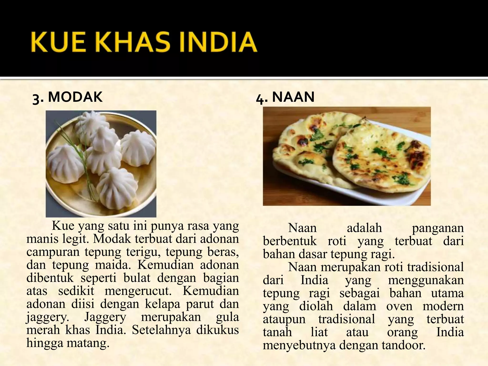 Kue dan Minuman khas india | PPT