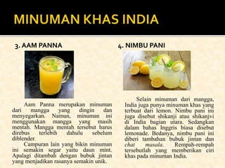 Kue dan Minuman khas india | PPTX