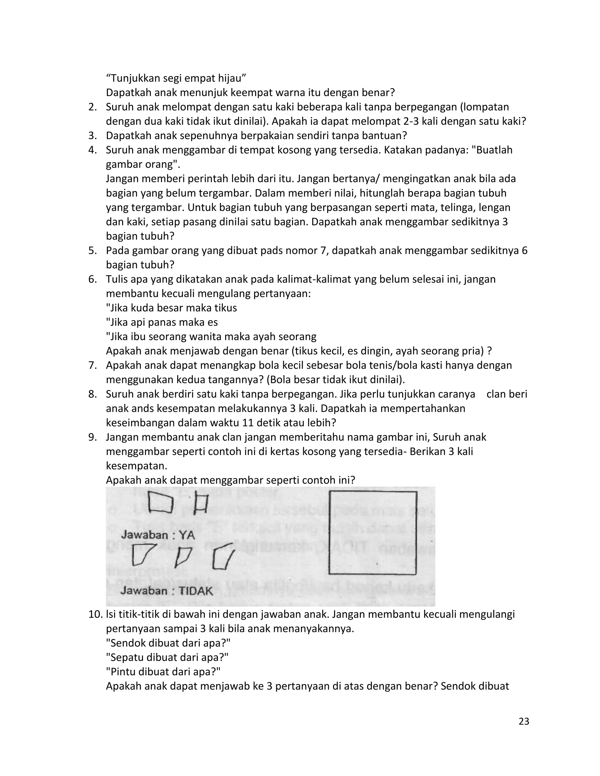 Kuesioner pra-skrining-perkembangan-kpsp | PDF