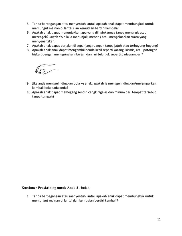 Kuesioner pra-skrining-perkembangan-kpsp | PDF