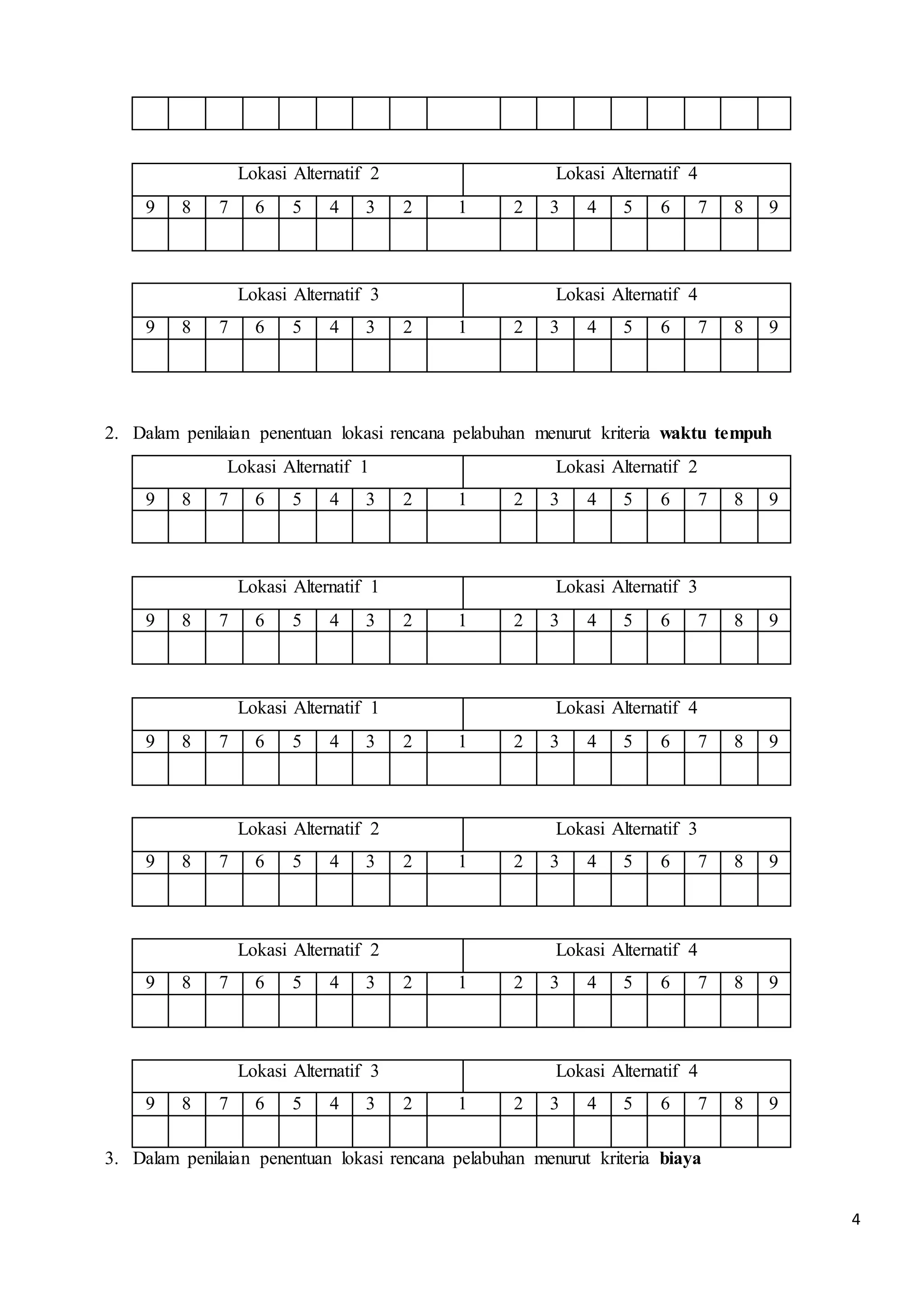 Kuesioner ahp (uji coba) | DOCX