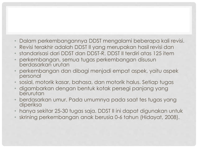 Kuesioner pra skrining perkembangan (kpsp) | PPTX