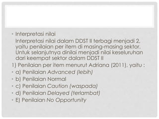 Kuesioner pra skrining perkembangan (kpsp) | PPTX
