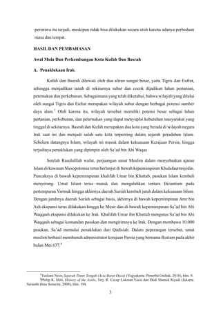 Kufah dan Basrah, Kota Kembar Irak pada Masa Awal Islam.pdf