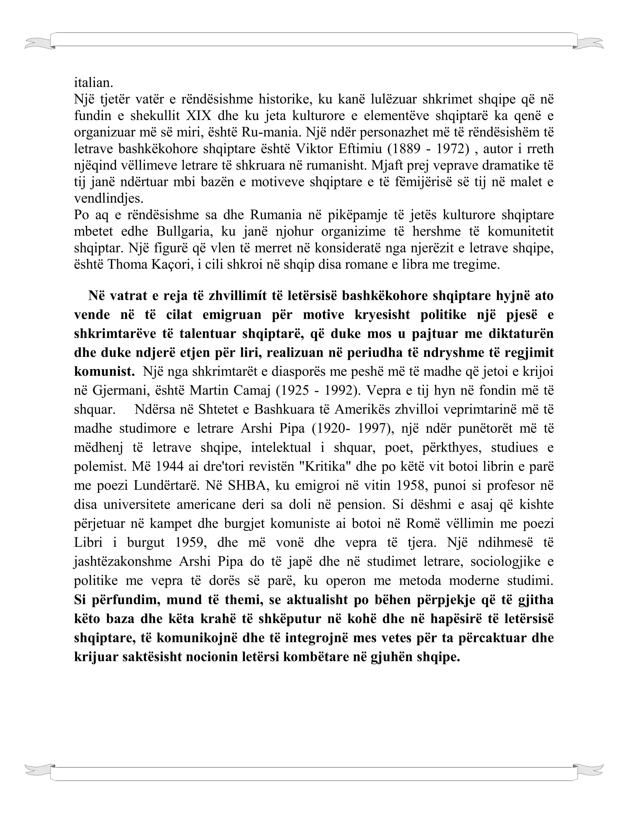 Kufizimet e letersise gjate diktatures | DOCX