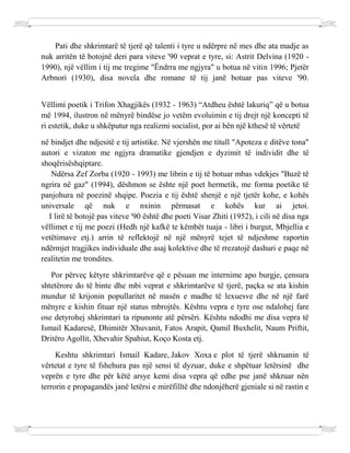 Kufizimet e letersise gjate diktatures | DOCX
