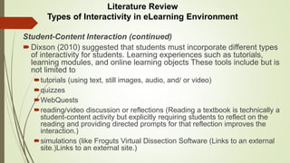 Interactivity In E-Learning Environment | PPT