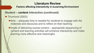 Interactivity In E-Learning Environment | PPT