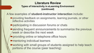 Interactivity In E-Learning Environment | PPT
