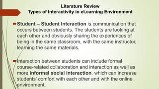 Interactivity In E-Learning Environment | PPT