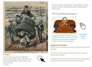 Reconstruction in Political Cartoons by EmmaLee Kuhlmann | PDF