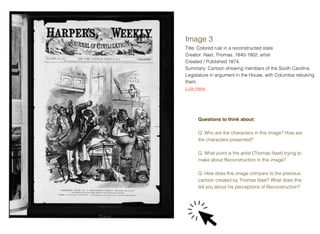 Reconstruction in Political Cartoons by EmmaLee Kuhlmann | PDF