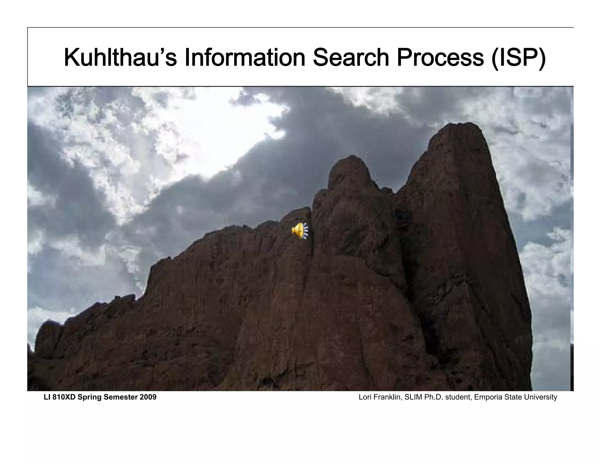 Kuhlthau's ISP PowerPoint in PDF format | PPT