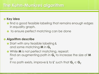 Kuhn munkres algorithm | PPTX