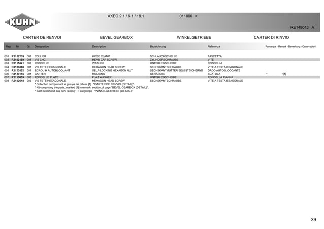 Kuhn axeo 2.1 salt and sand spreaders | PDF