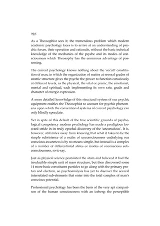 Theosophy and Modern Psychology | PDF