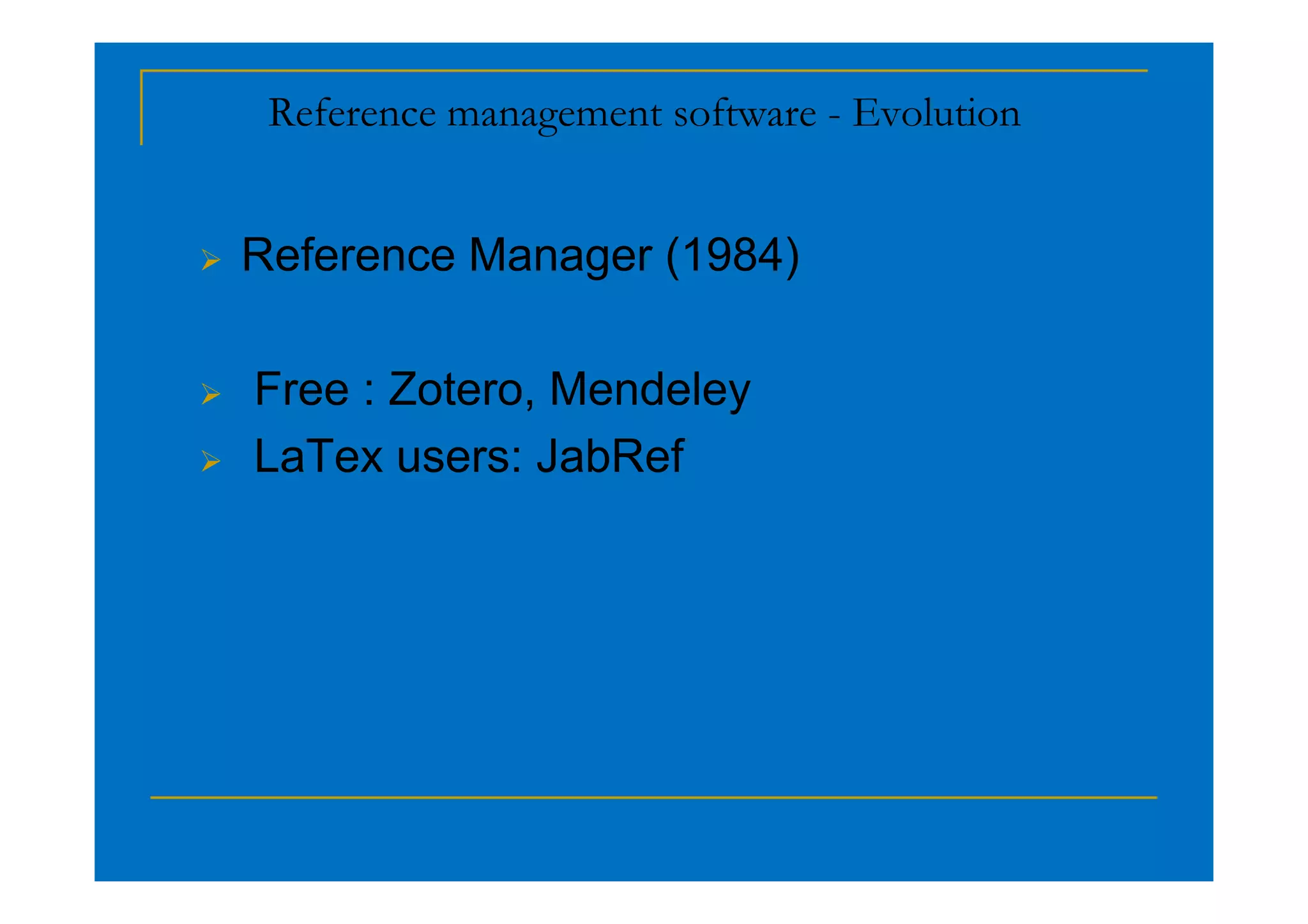 Reference Management System with Zotero | PDF