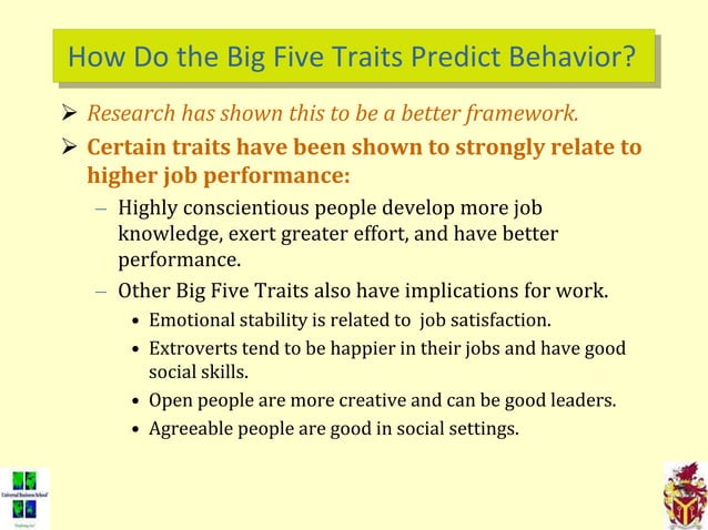 Big Five Personality Model | PPTX | Mental Health | Diseases and Conditions