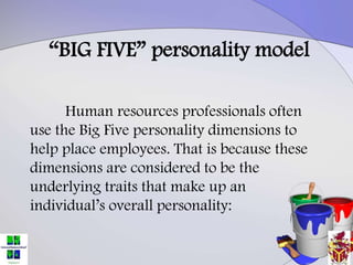 Big Five Personality Model | PPTX