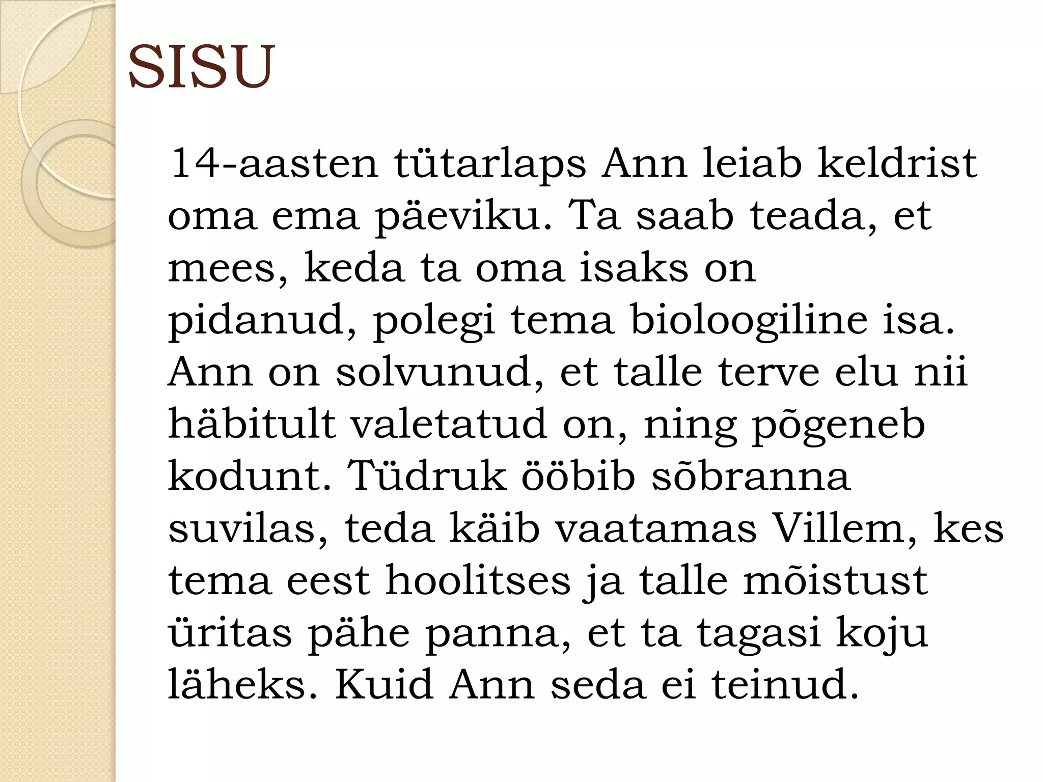 Kuidas elad, Ann? | PPT