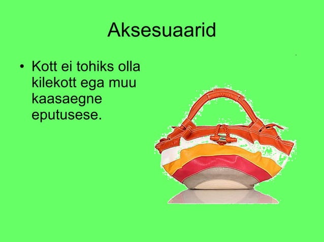 Kuidas kanda rahvariideid | PPT