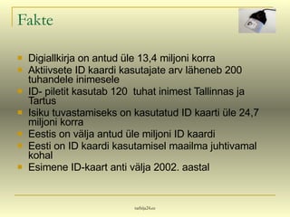 Kuidas Kasutada Id Kaarti | PPT